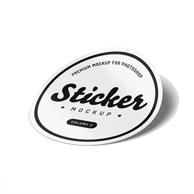 Custom Circle Transparent Color Sticker | Silver Edge Packaging