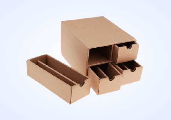 Custom Design Corrugated Drawer Boxes - Silver Edge Packaging