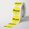 Custom Design Color Paper Sticker | Silver Edge Packaging