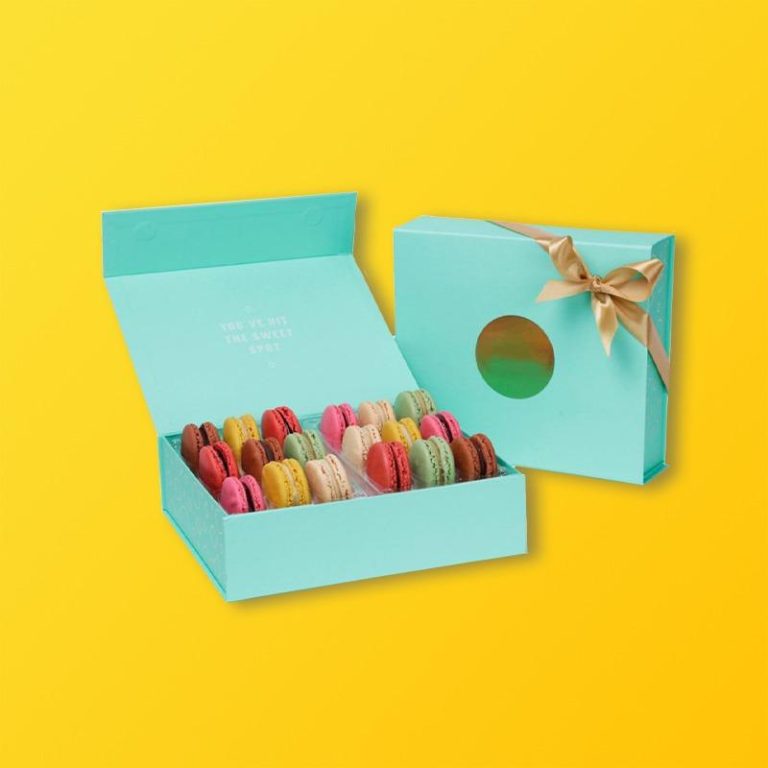 Custom Printed Macaron Boxes Wholesale | Silver Edge Packaging
