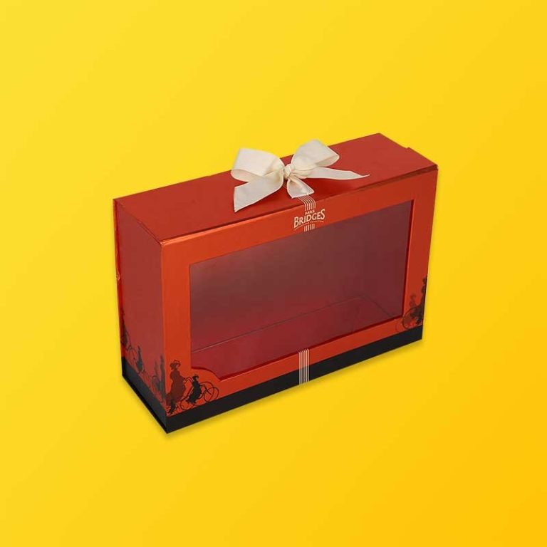 Custom Gift Boxes With Window | Silver Edge Packaging