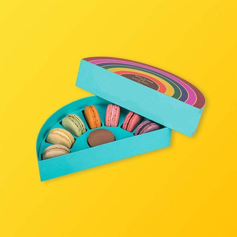 Custom Printed Macaron Boxes Wholesale | Silver Edge Packaging