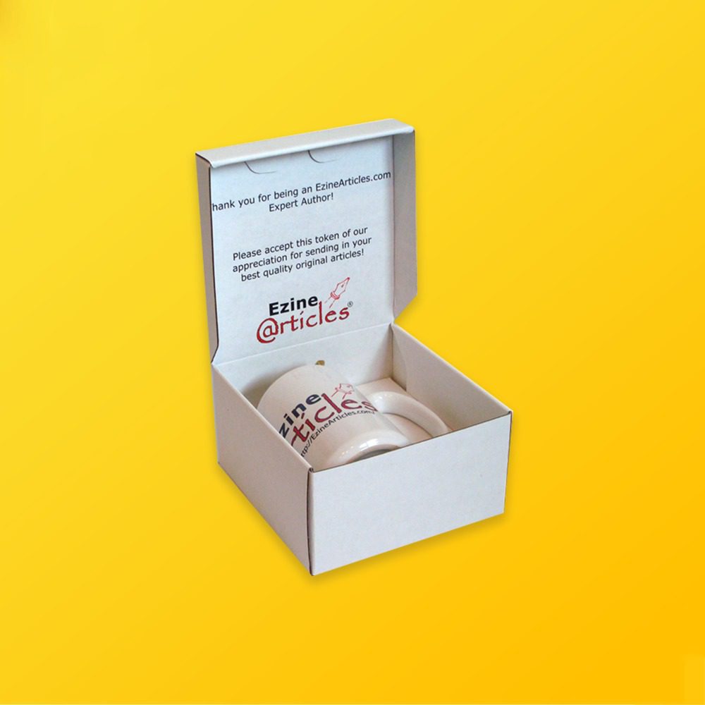 Custom Coffee Mug Packaging - Silver Edge Packaging