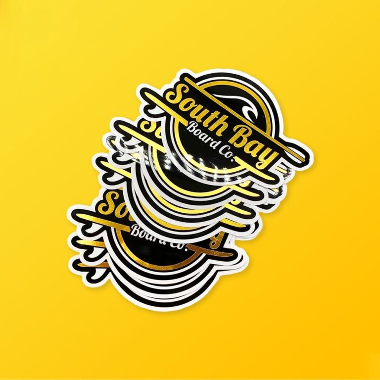 Custom Foil Stickers - Silver Edge Packaging