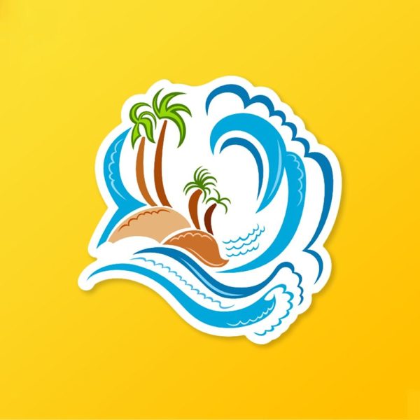 Custom Large Stickers | Silver Edge Packaging