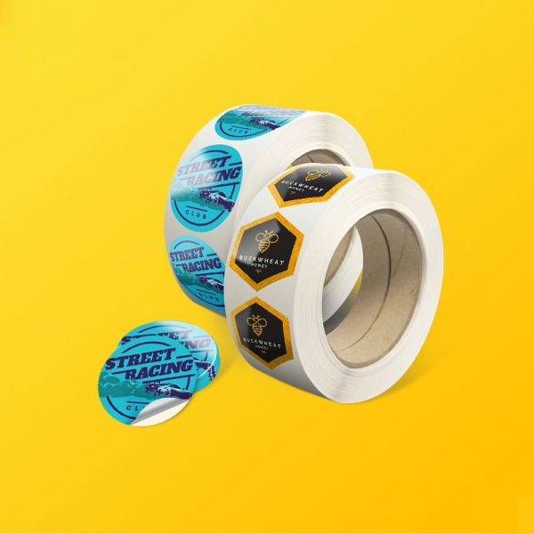 Custom Stickers Roll | Silver Edge Packaging