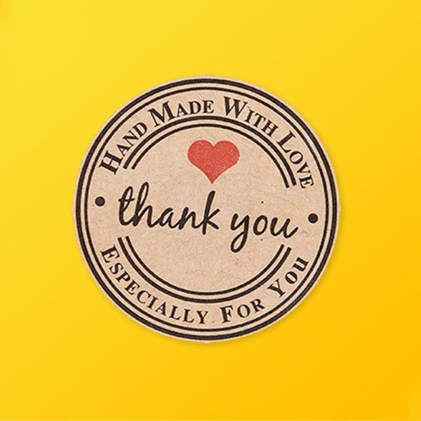 Custom Thank You Stickers | Silver Edge Packaging