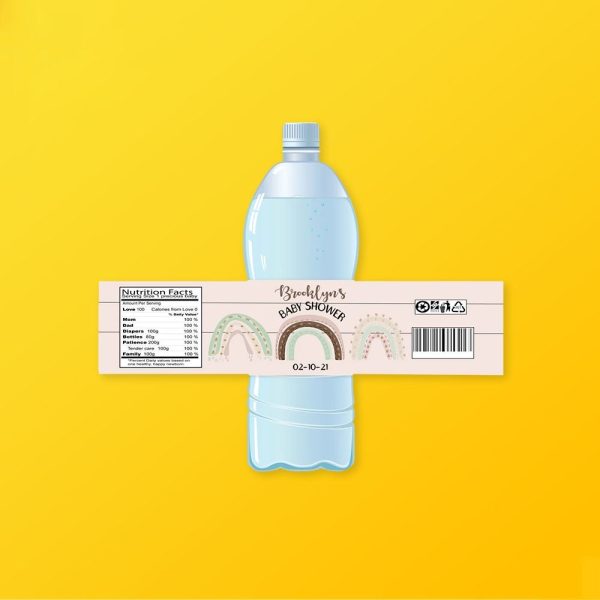 Custom Water Bottle Stickers | Silver Edge Packaging