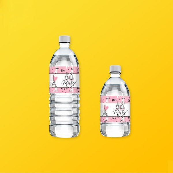 Custom Water Bottle Stickers | Silver Edge Packaging