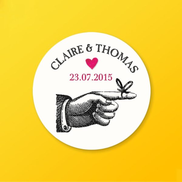 Custom Wedding Stickers | Silver Edge Packaging