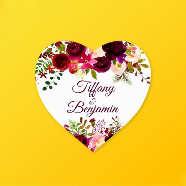 Custom Wedding Stickers | Silver Edge Packaging