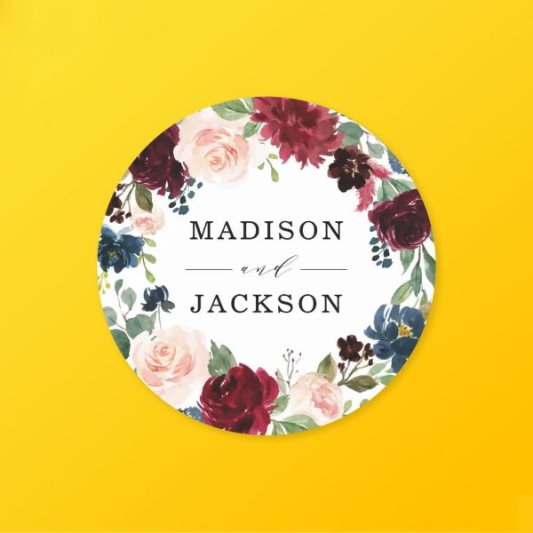 Custom Wedding Stickers | Silver Edge Packaging