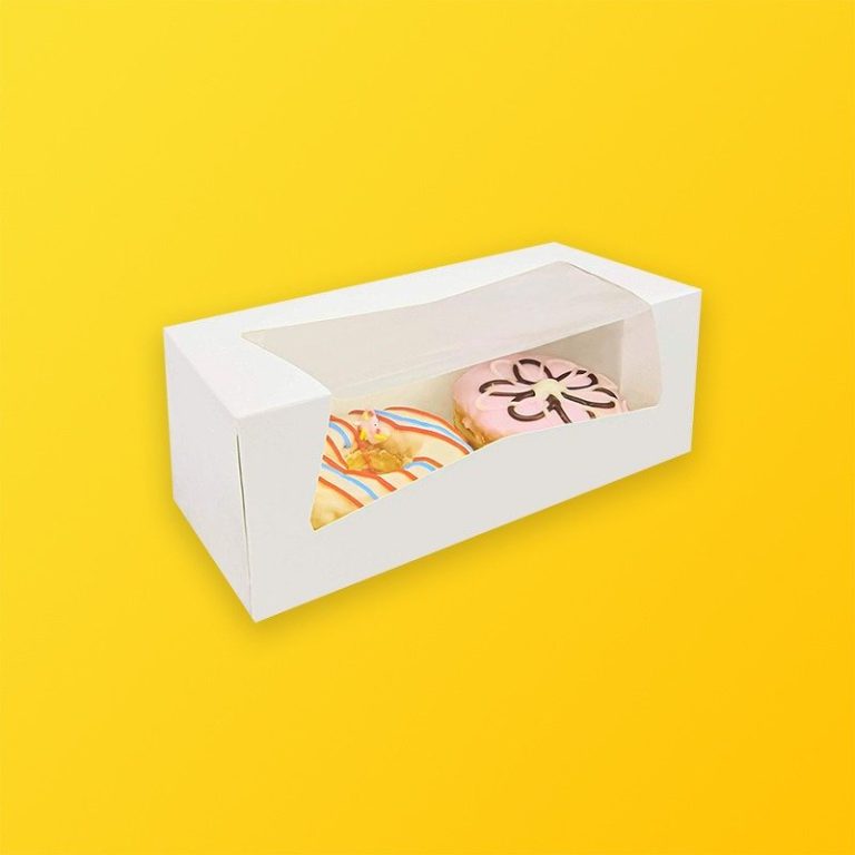 White Bakery Boxes with Window | Silver Edge Packaging