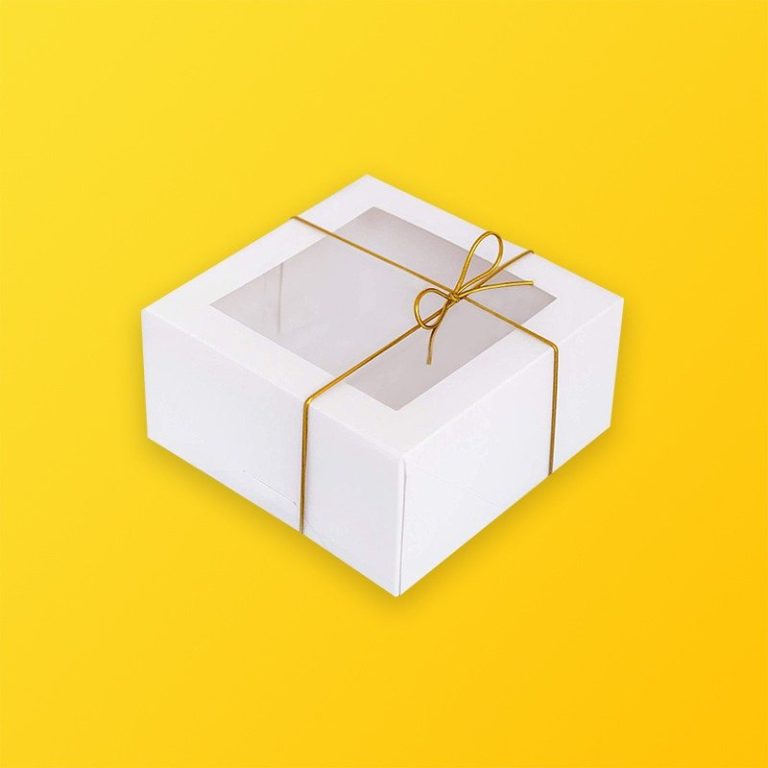 White Bakery Boxes with Window | Silver Edge Packaging
