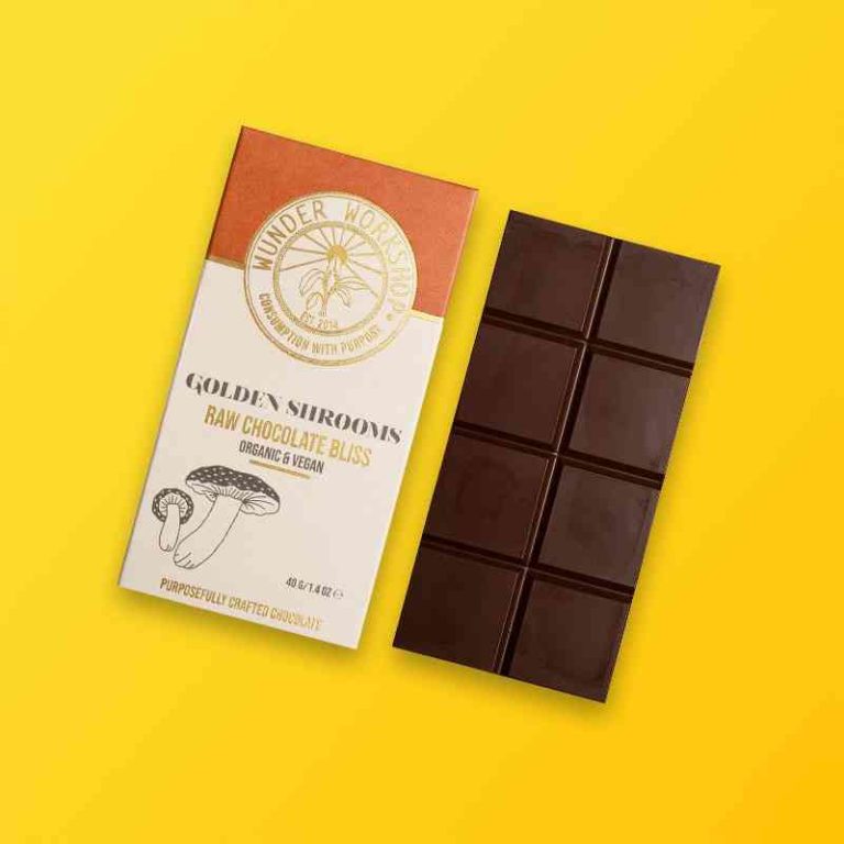Custom Mushroom Chocolate Bar Packaging for Gourmet Treats