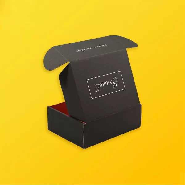 Custom Black Mailer Boxes | Corrugated Black Shipping Boxes